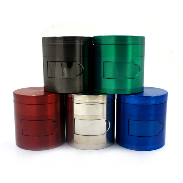 63mm Diameter Zinc Alloy Side-opening Grinder – Omeweed